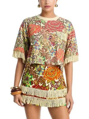 ALEMAIS Lana Cropped Tee - Multi