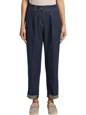 Peserico Single Dart Trousers - Ink
