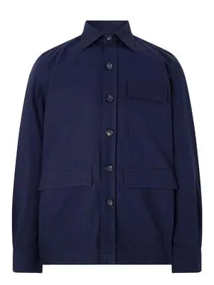 DE PETRILLO De Petrillo - Cotton Overshirt - Men - Blue 