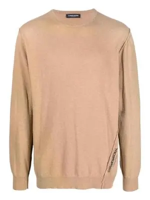 Costume National Logo Embroidery Knit Jumper - Neutrals