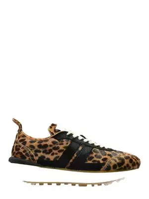 LANVIN Animal-print Sneakers - Neutrals