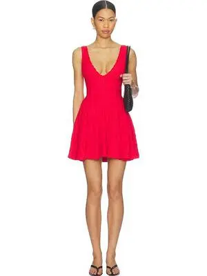 Free People Eyelet Mini Dress - High Risk Pepper