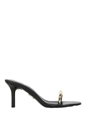 Retrofete Karli Stiletto Sandal With Gold-tone Hardware - Black