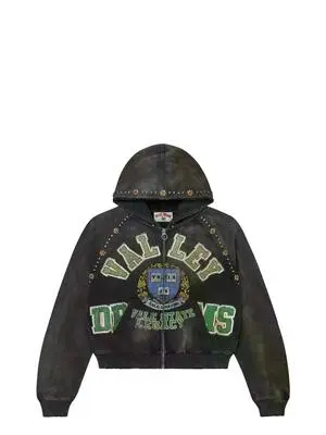 VALE FOREVER Forever Gem Zip-up Hoodie - Grey