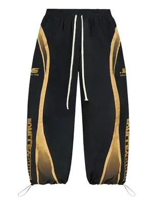 VALE FOREVER Drawstring Track Pants - Black