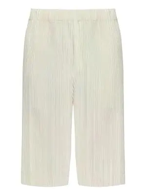 Issey Miyake Pleated Shorts - Neutrals