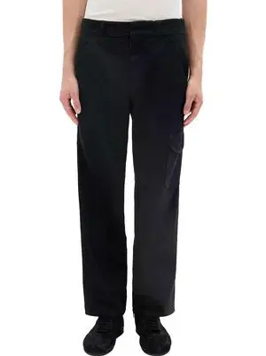 ANN DEMEULEMEESTER Vito Cargo Canvas Trousers - Black