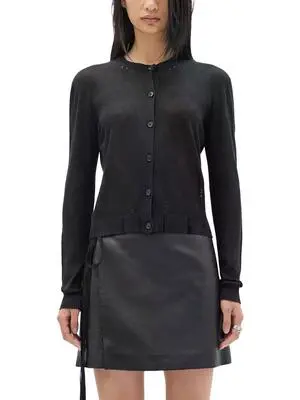 ANN DEMEULEMEESTER Knitted Cardigan - Black