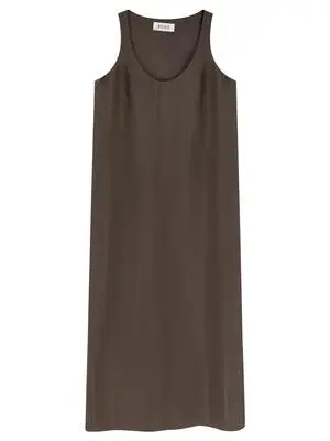 RÓHE Long Silk Dress - Brown