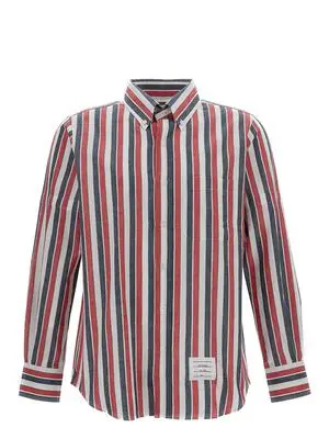 Thom Browne CAMICIA A RIGHE IN COTONE Multicolor