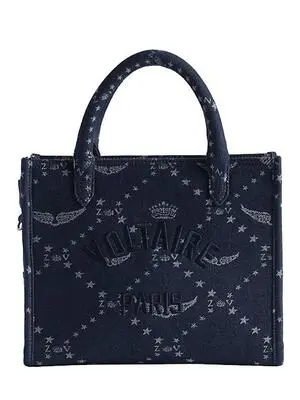 Zadig&Voltaire Branded Denim Tote Bag - Silent