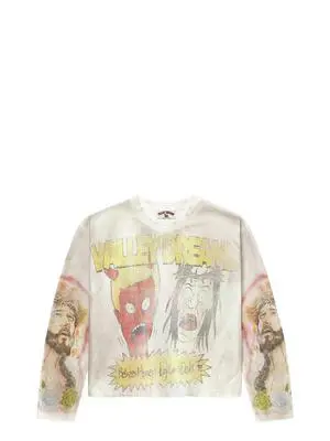 VALE FOREVER Graphic Print Crew-Neck Sweatshirt