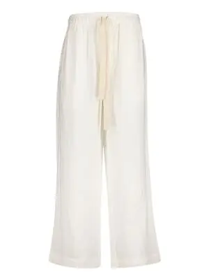 Commas Linen Lounge Pants - White