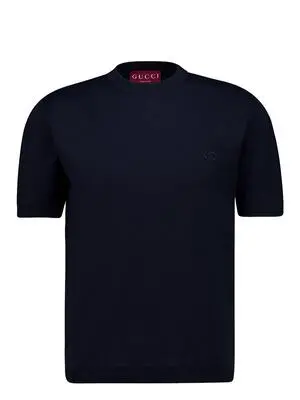 Gucci Dark Navy Cotton T-shirt - Blue