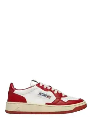 AUTRY Perforated Sneakers Red