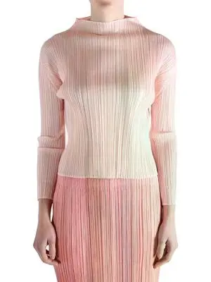 Issey Miyake Pleated Top - Pink