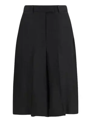 LARDINI Belt-loop Bermuda Shorts - Black