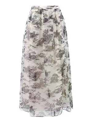 Max Mara Printed Skirt - Neutrals