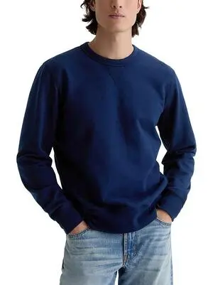 Ag Classic Fit Luxe Terry Sweatshirt - Deep Navy