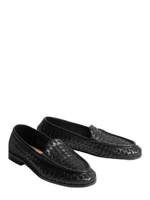 Bottega Veneta Intrecciato Lenzio Loafers Nero