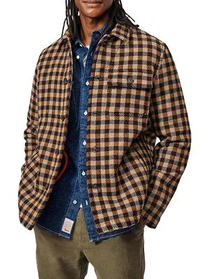 AUBIN Nettleham Shirt Jacket - Brown Gingham
