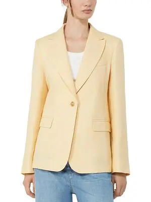 Max Mara Wkdnalut Canvas Blazer - Light Yellow