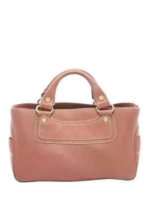 Celine 2000s Boogie Leather Tote Bag - Brown