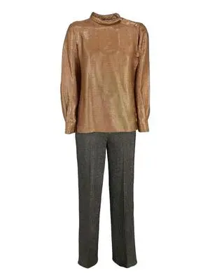 Gianfranco Ferre Embellished Trousers - Grey