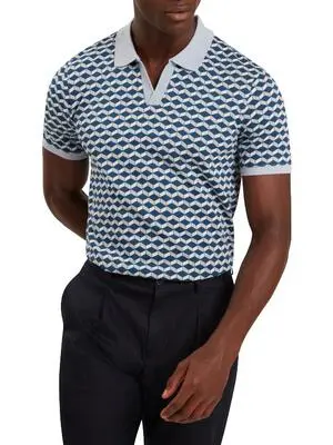 Ted Baker London Lirien Johnny Collar Polo - Dk-blue