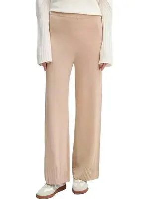 BENETTON Wide Leg Trousers - Neutrals