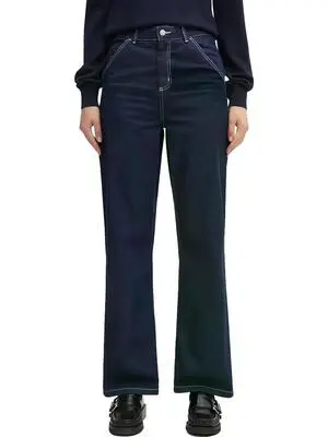 Carhartt Work In Progress Contrast-stitch Flared Jeans - Blue