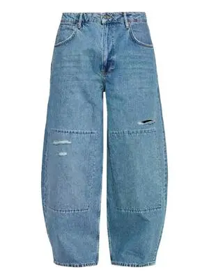 ALLSAINTS Panelled Wide-leg Jeans - Blue