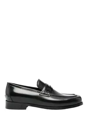 MORGILLO Leather Loafers Black