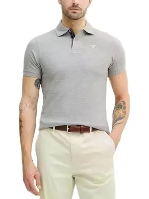 Barbour Logo Polo Shirt - Grey