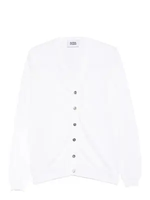 Alpha Studio Buttoned Cardigan - White