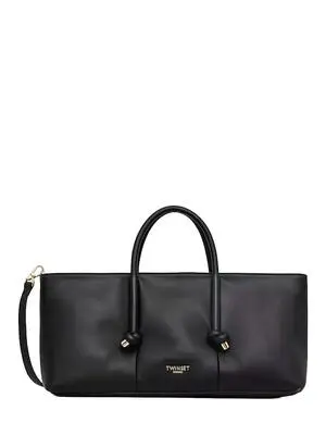 TWINSET Knot Handle Cross Body Bag - Black