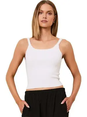 Solid & Striped Lyra Knit Tank - White