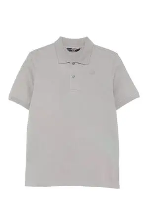 K-WAY Amedee Logo Piqué Polo Shirt Grey