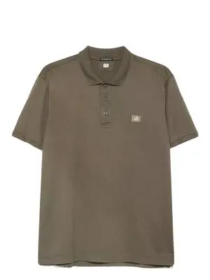 C.P. COMPANY Button Jersey Polo Shirt - Green