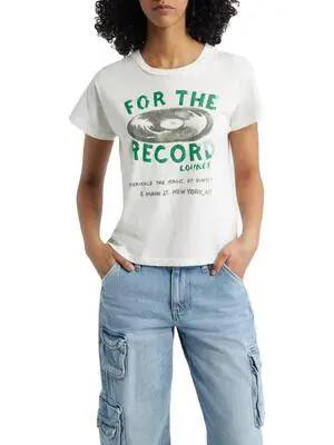 Daydreamer Cotton Graphic T-shirt - Vintage White