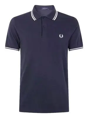 Fred Perry Tipped Laurel Polo T-shirt Blue