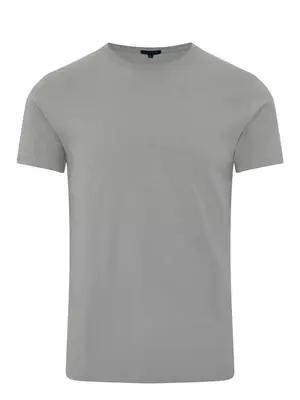 PATRICK ASSARAF Short Sleeve Crew T-shirt Grey