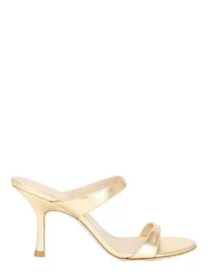 STUART WEITZMAN Nudist Slide 85 In Metallic - Gold