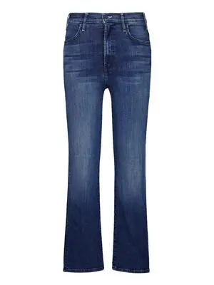 MOTHER The Hustler Ankle Flare Jeans Blue