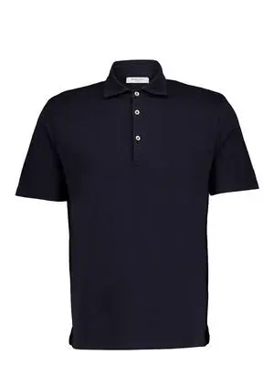 Boglioli Navy Polo Shirt - Blue