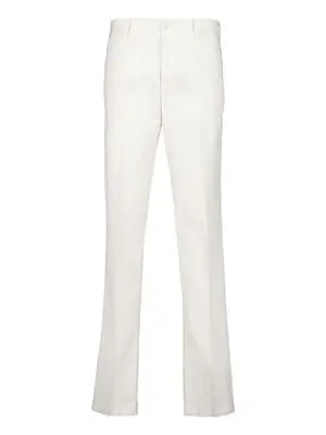 Boglioli Regular Fit Cotton Trousers - White