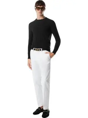 TOM FORD Fine Gauge Wool Crew Neck Sweater - Black
