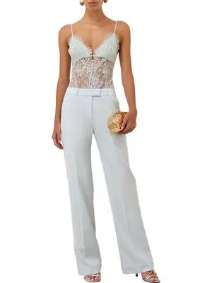 Zimmermann Illuminate Straight Tux Trousers - Blue