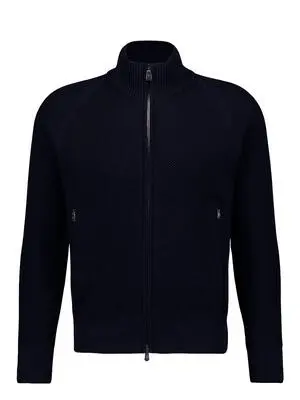 PIACENZA CASHMERE 1733 Cotton Bomber Jacket - Blue