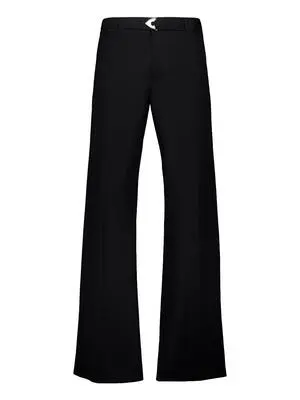 Alexander McQueen Straight-fit Trousers With Belt - Black
